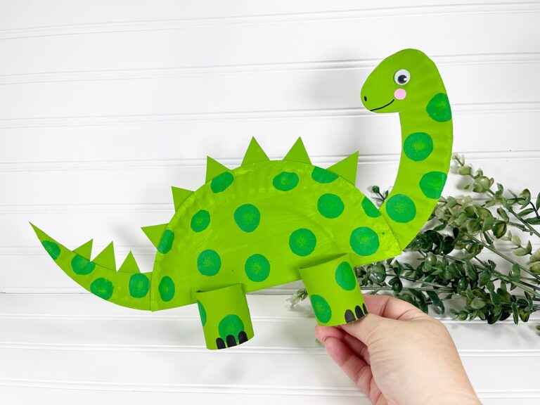 Paper Plate Dinosaur Craft - Big Family Blessings