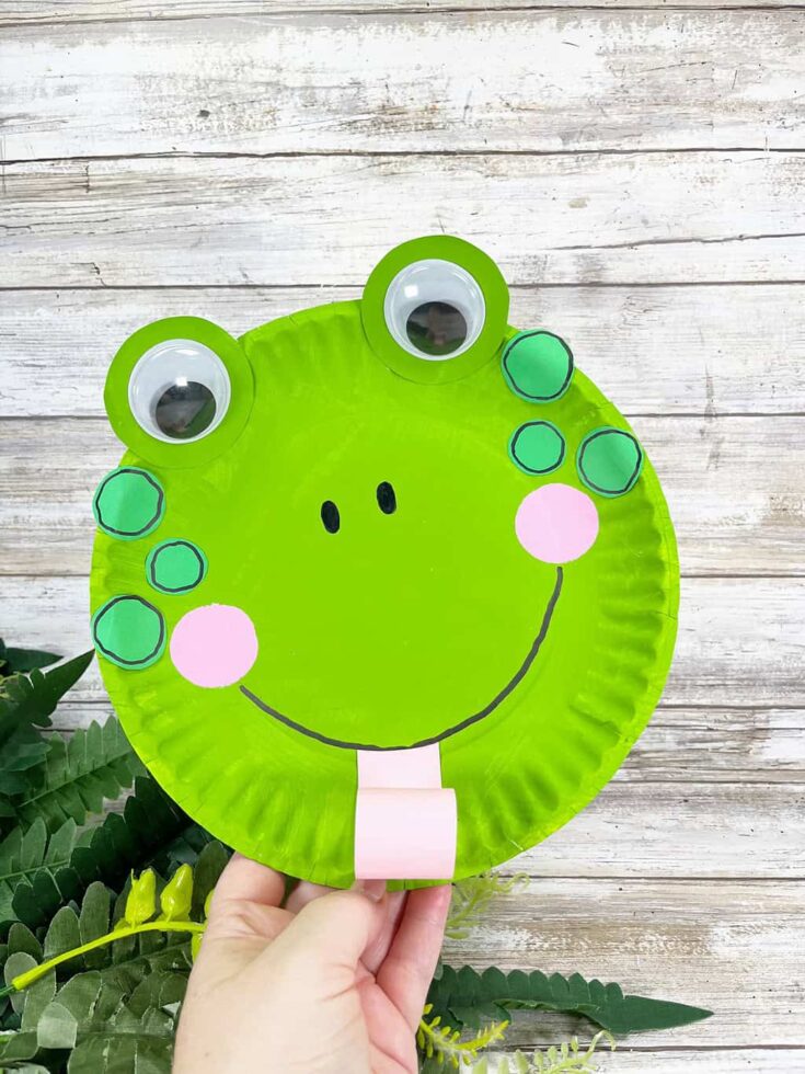 Paper Plate Frog Craft - Big Family Blessings