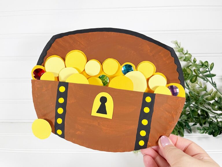 Paper Plate Treasure Chest - Pirate Craft - Big Family Blessings
