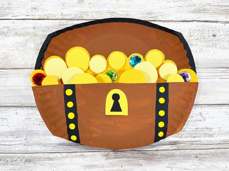 Paper Plate Treasure Chest - Pirate Craft - Big Family Blessings