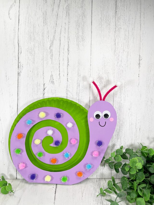 Paper Plate Snail Craft - Big Family Blessings