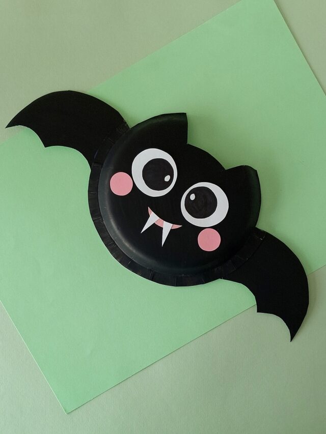 Paper Plate Bat Halloween Craft - Big Family Blessings