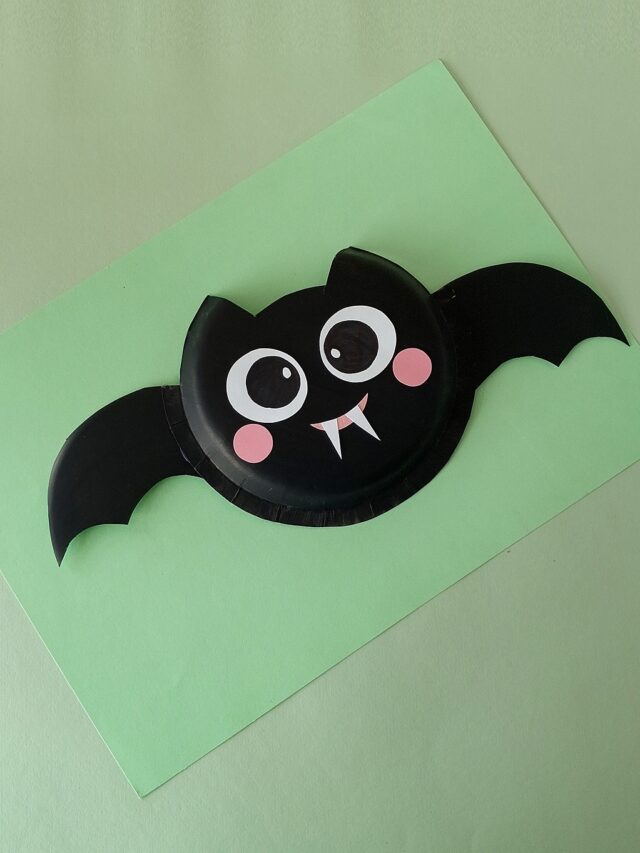 Paper Plate Bat Halloween Craft - Big Family Blessings