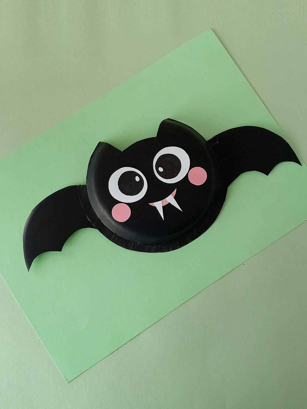 Paper Plate Bat Halloween Craft - Big Family Blessings