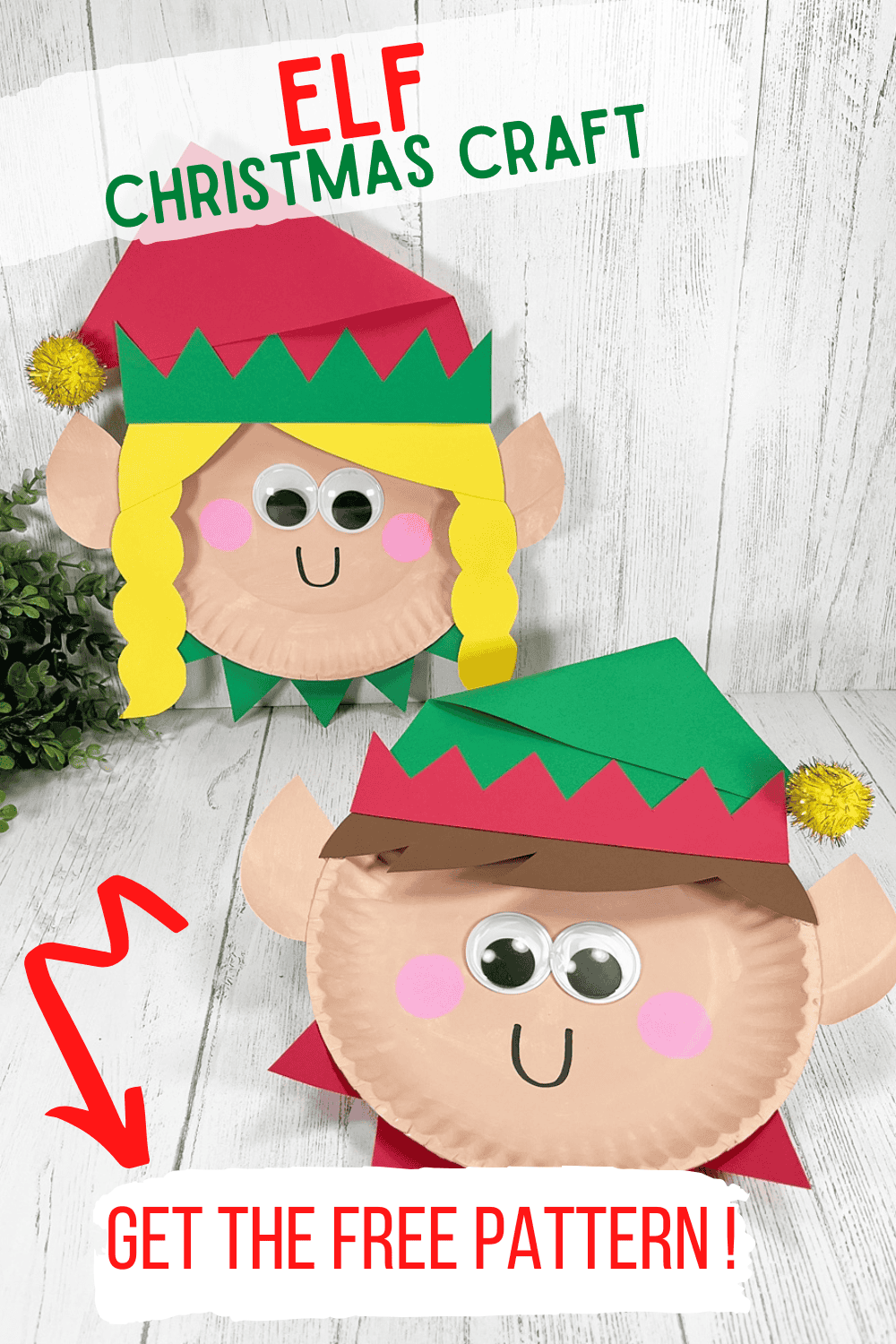 Paper Plate Elf- Christmas Craft - Big Family Blessings
