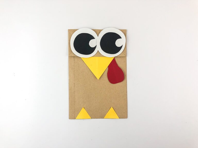 Paper Bag Turkey Craft for Thanksgiving - Big Family Blessings