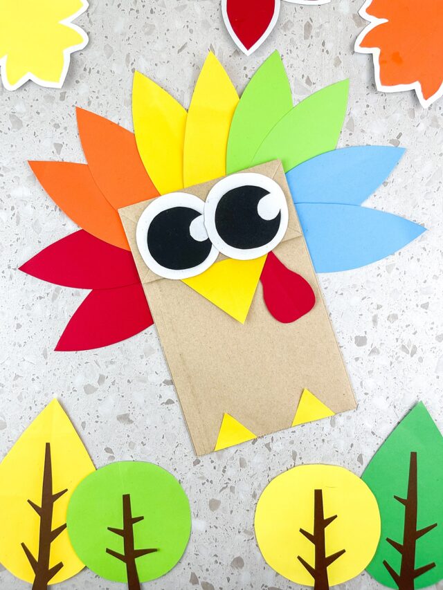 Paper Bag Turkey Craft for Thanksgiving - Big Family Blessings