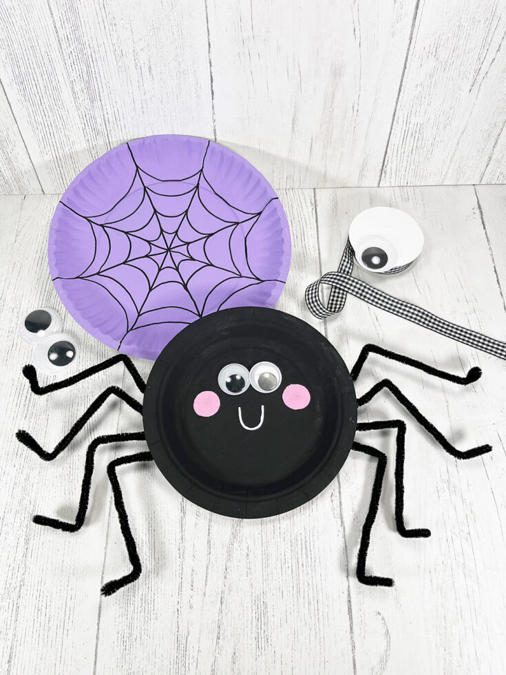 Paper Plate Spider Halloween Craft - Big Family Blessings