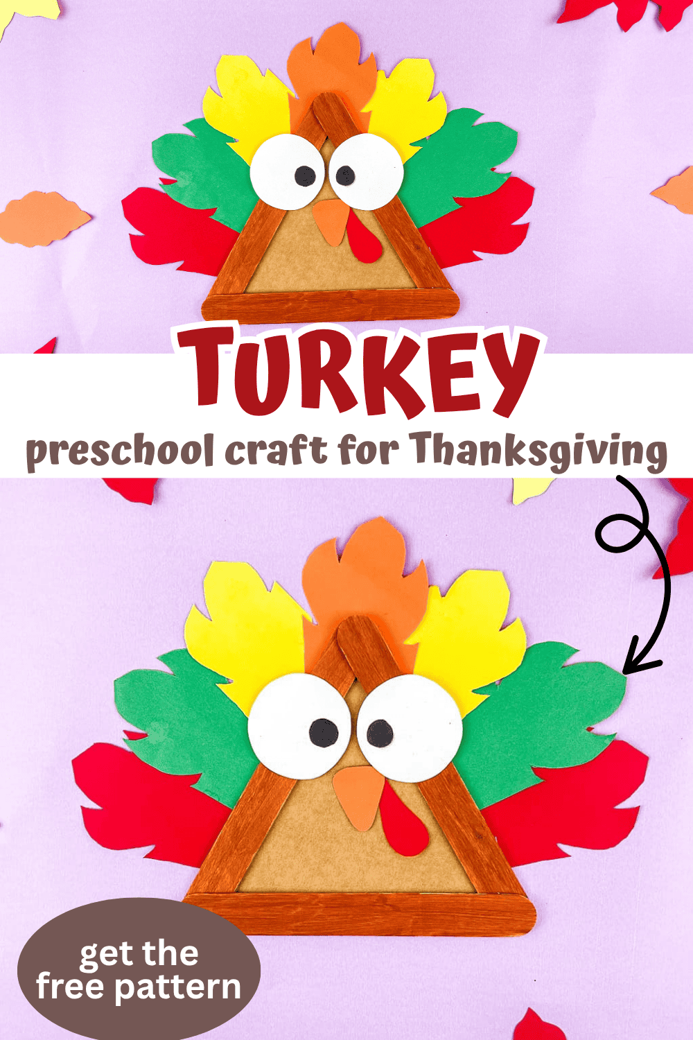 Popsicle Stick Turkey Craft for Thanksgiving - Big Family Blessings