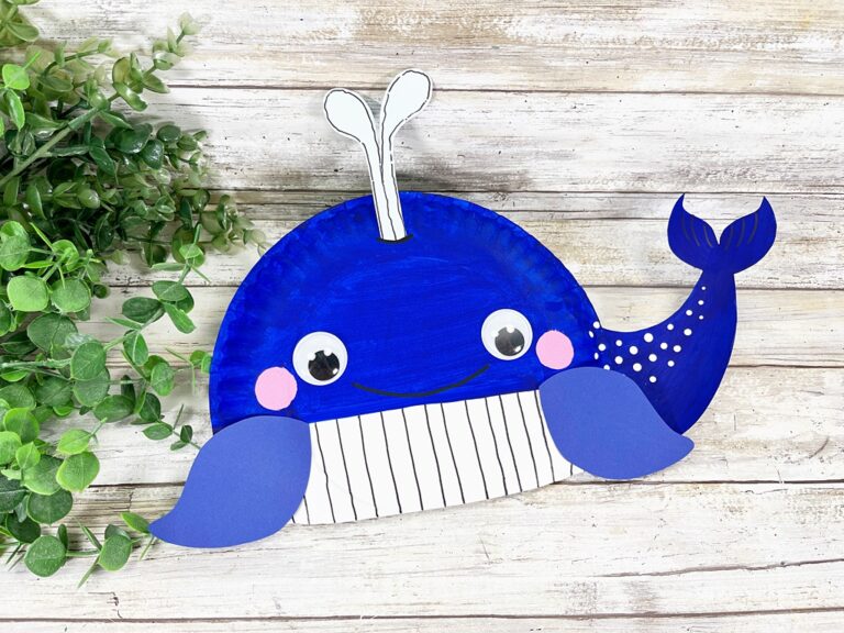 Paper Plate Whale Craft for Kids - Big Family Blessings