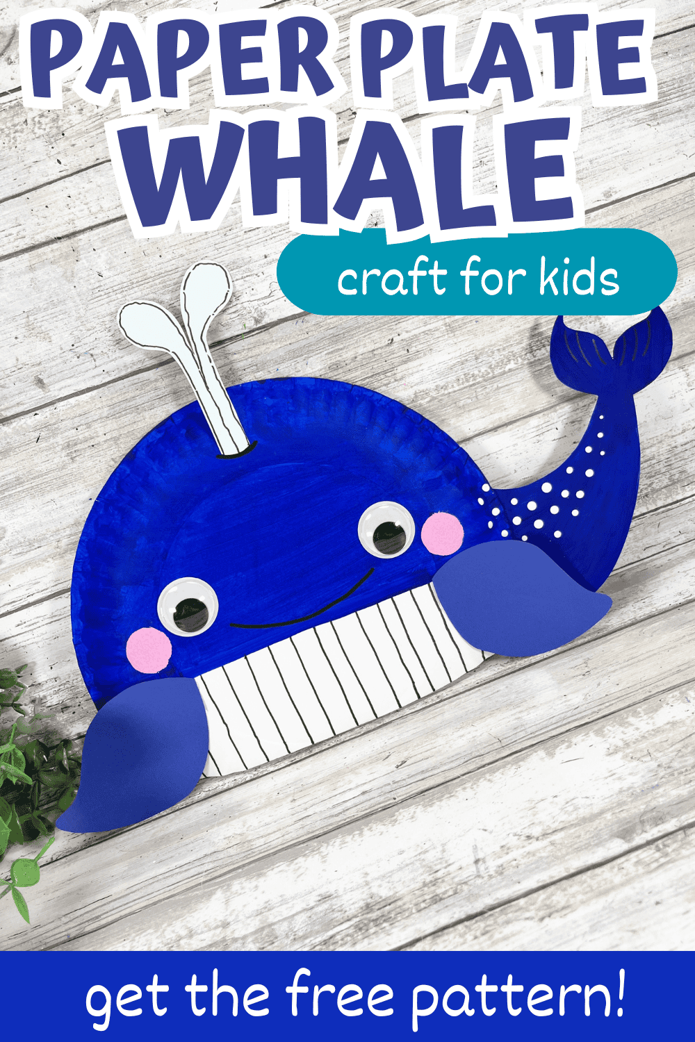 Paper Plate Whale Craft for Kids - Big Family Blessings