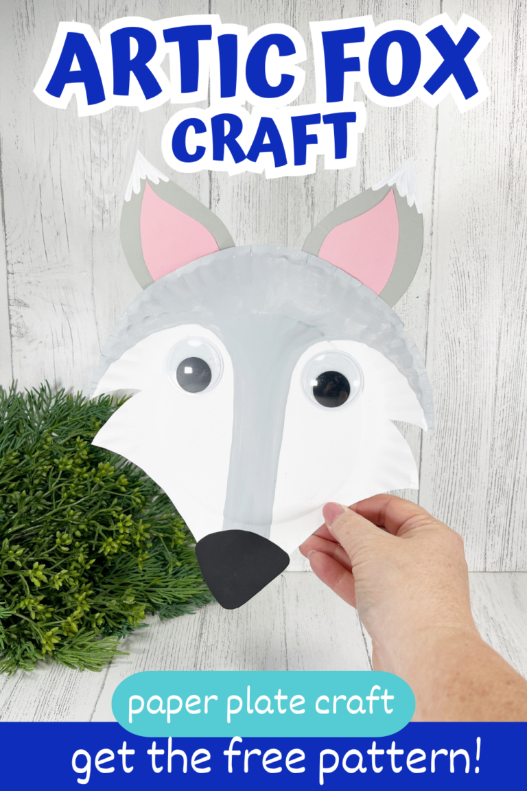 Paper Plate Artic Fox Craft for Kids - Big Family Blessings