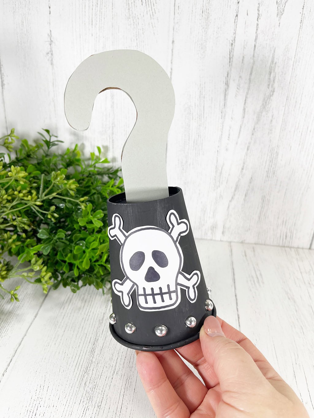 Paper Cup Pirate Hook Craft - Big Family Blessings
