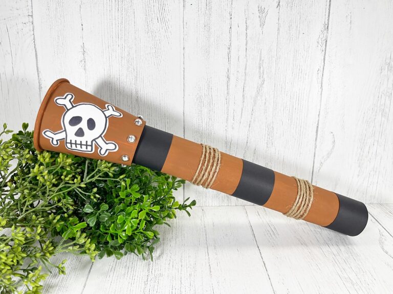 Paper Cut Pirate Spyglass Craft - Big Family Blessings