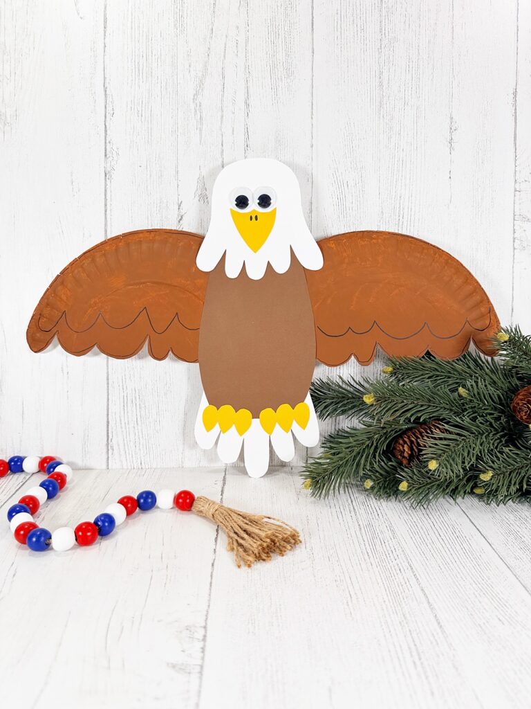 Patriotic Craft - Paper Plate Eagle - Big Family Blessings
