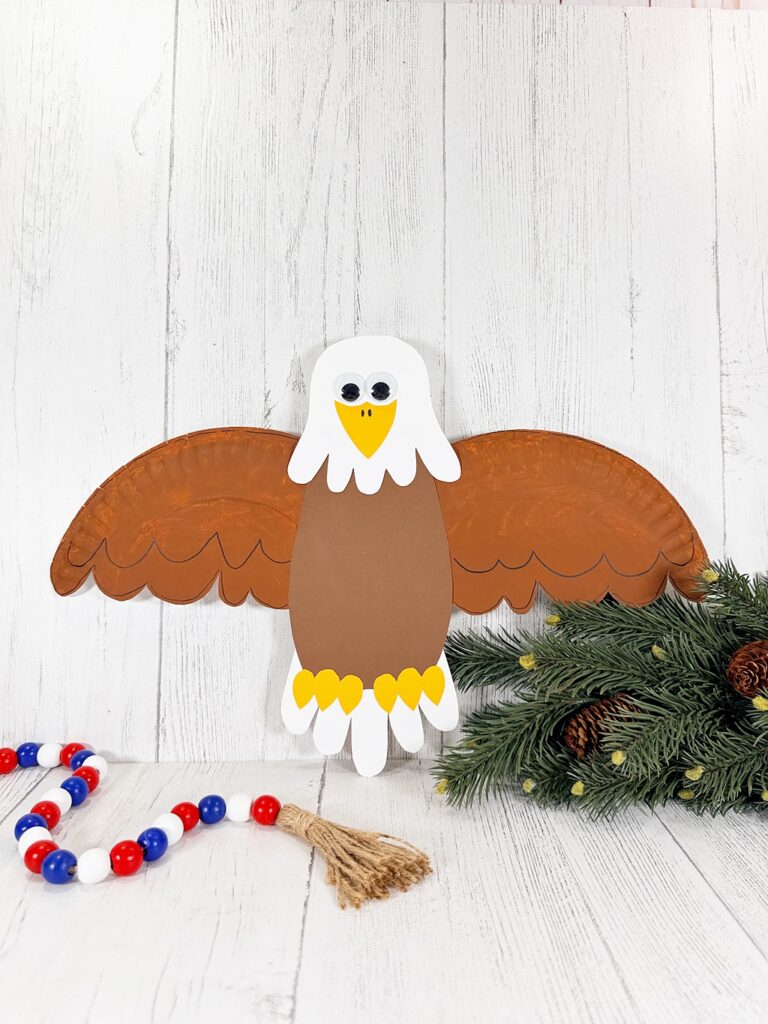Patriotic Craft - Paper Plate Eagle - Big Family Blessings